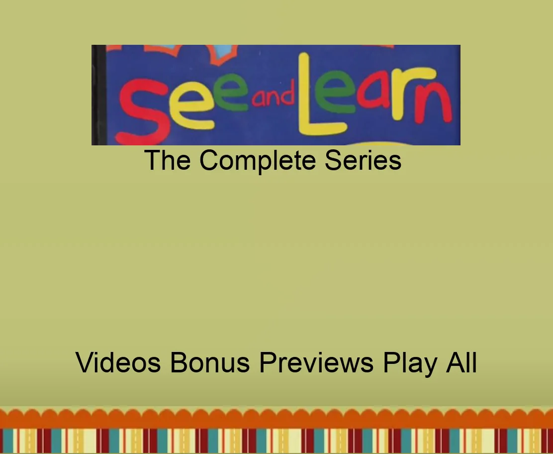 See and Learn: The Complete Series (2009) - DVD Menu
