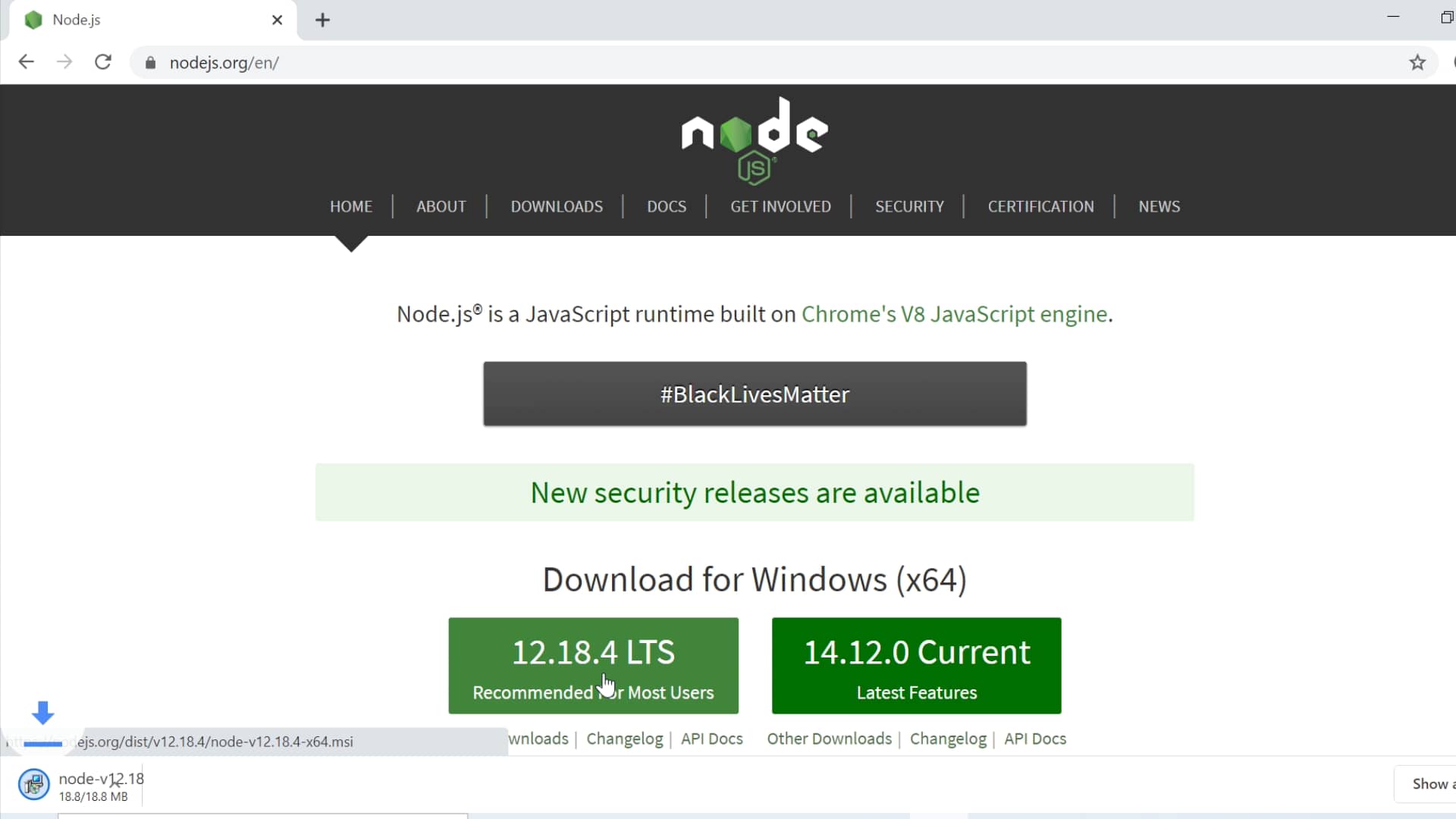 Windows على أجهزة Node.js تحميل on Vimeo