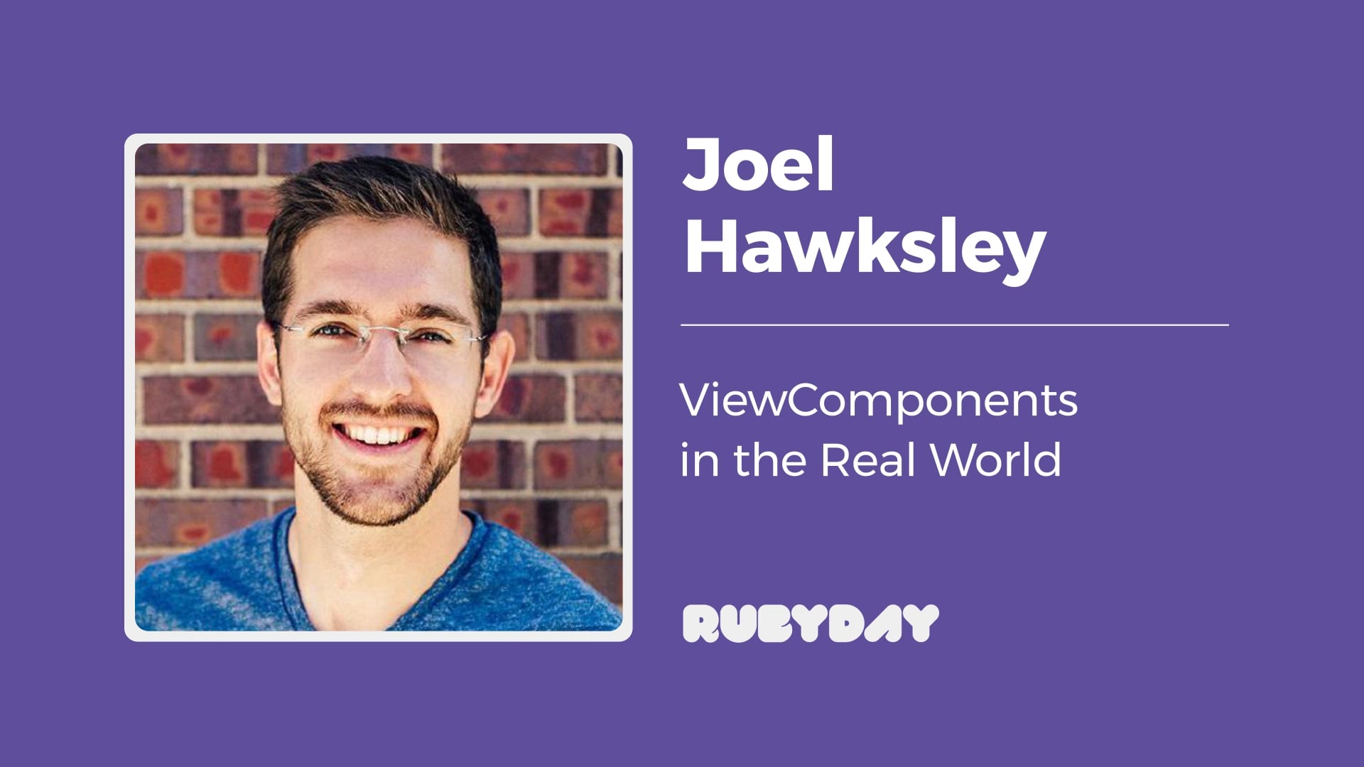 ViewComponents in the Real World - Joel Hawksley - rubyday 2021 on Vimeo