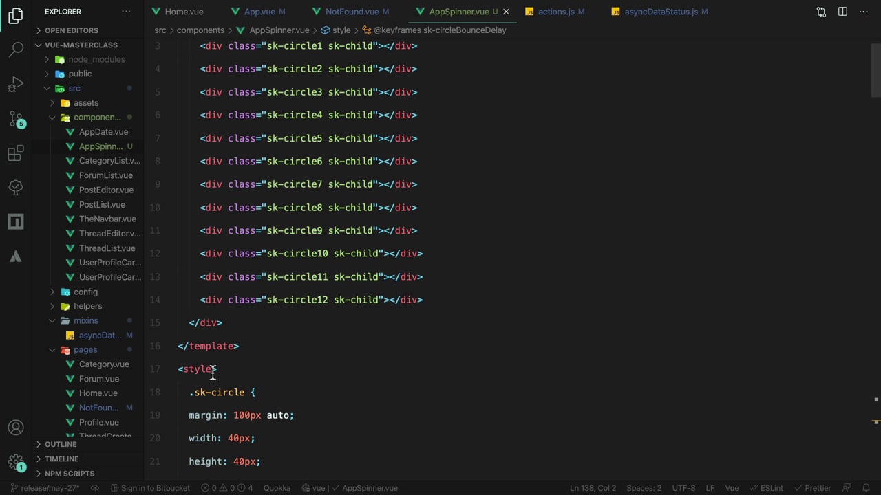 Show a Loading Spinner while Fetching Async Data - A Vue.js Lesson... Show a Loading Spinner while Fetching Async Data - A Vue.js Lesson...