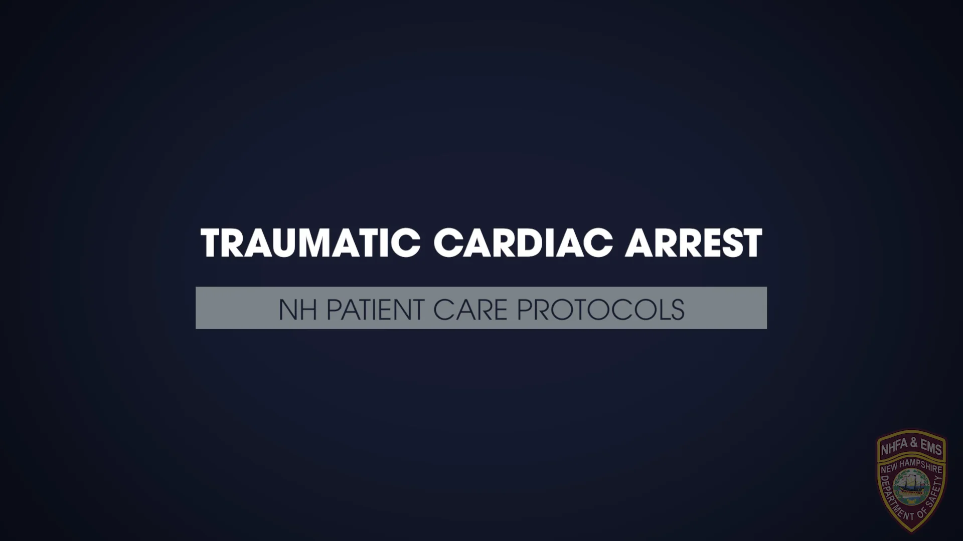 NH EMS Protocols v8 - 23 - Traumatic Cardiac Arrest (EMT) on Vimeo