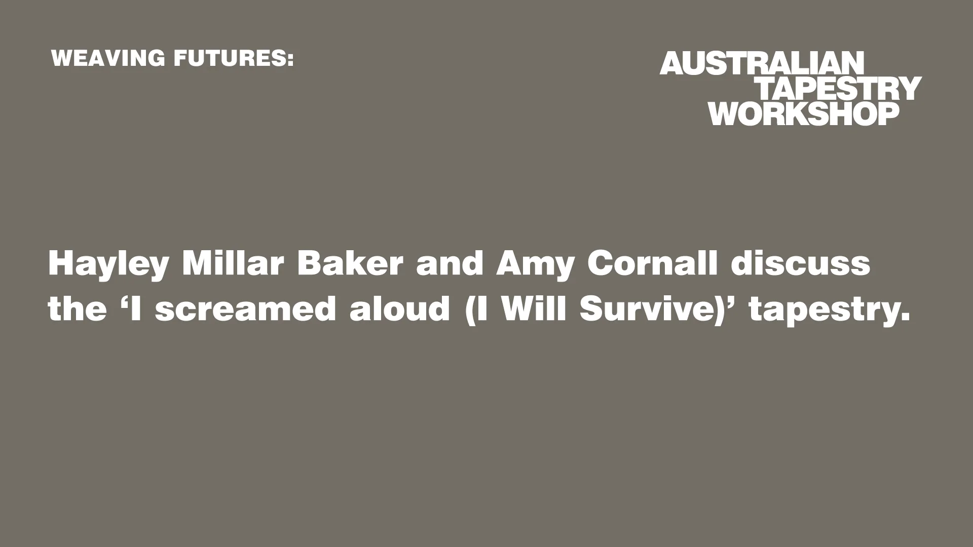 ‘I screamed aloud (I Will Survive)’ on Vimeo
