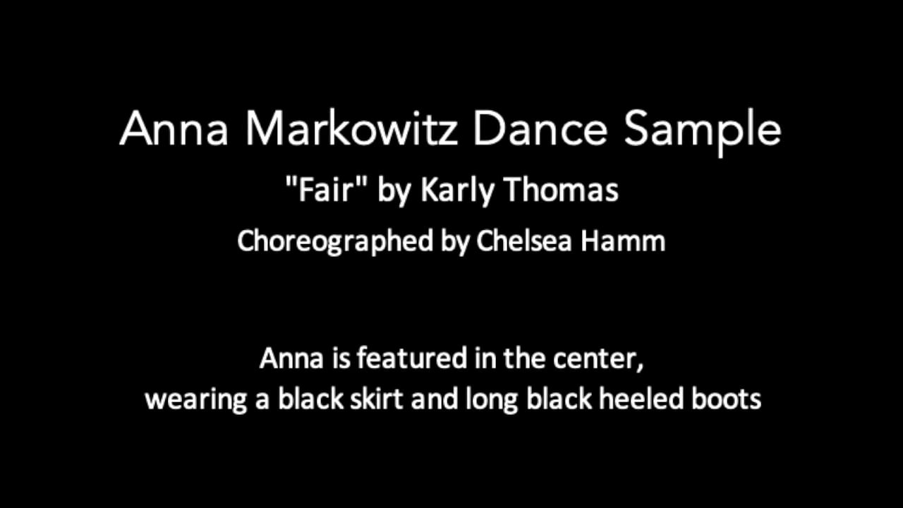 Anna Markowitz Dance Sample on Vimeo