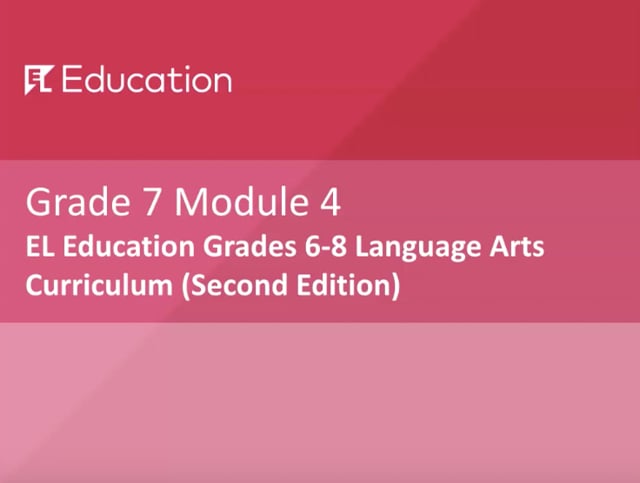 EL Education, 6-8 Second Edition Langauge Arts Curriculum Screencasts ...