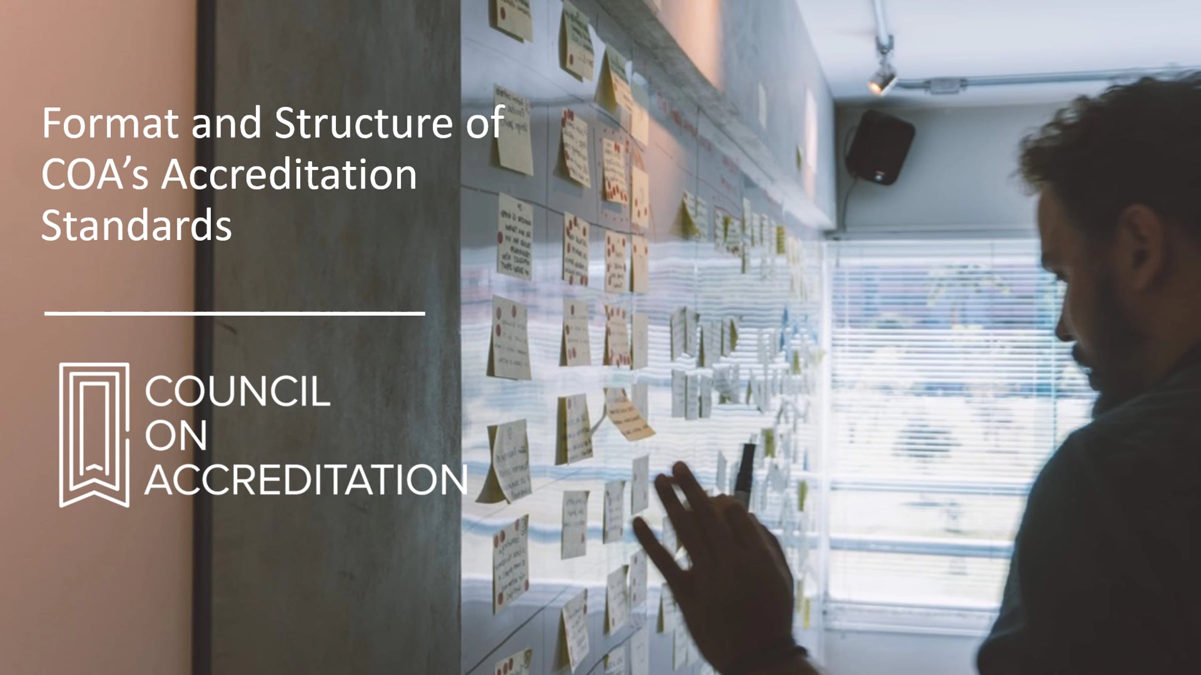 Format & Structure of COA's Accreditation Standards