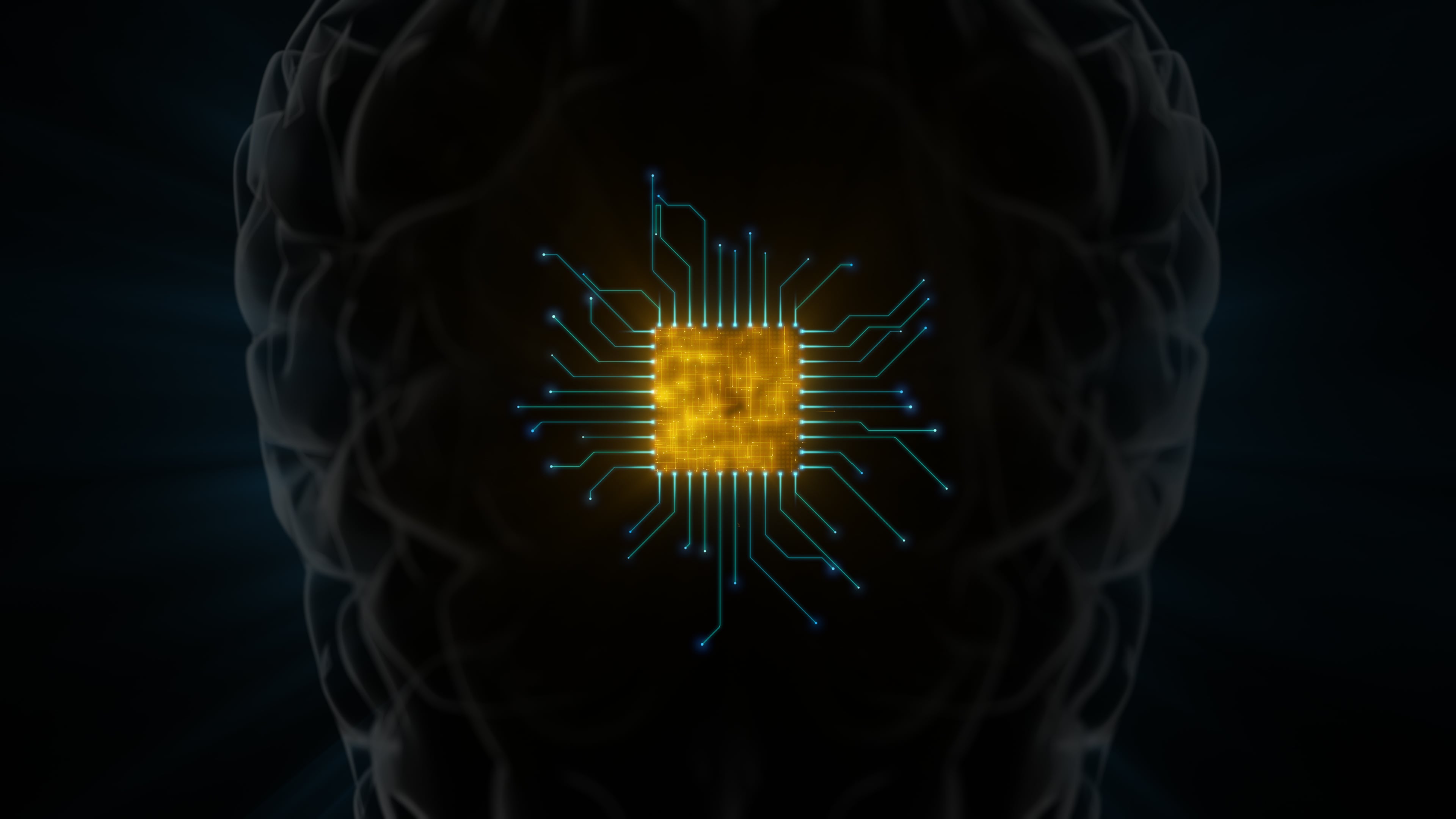 4K Brain Microprocessor Hardware with Connections Concept for ...