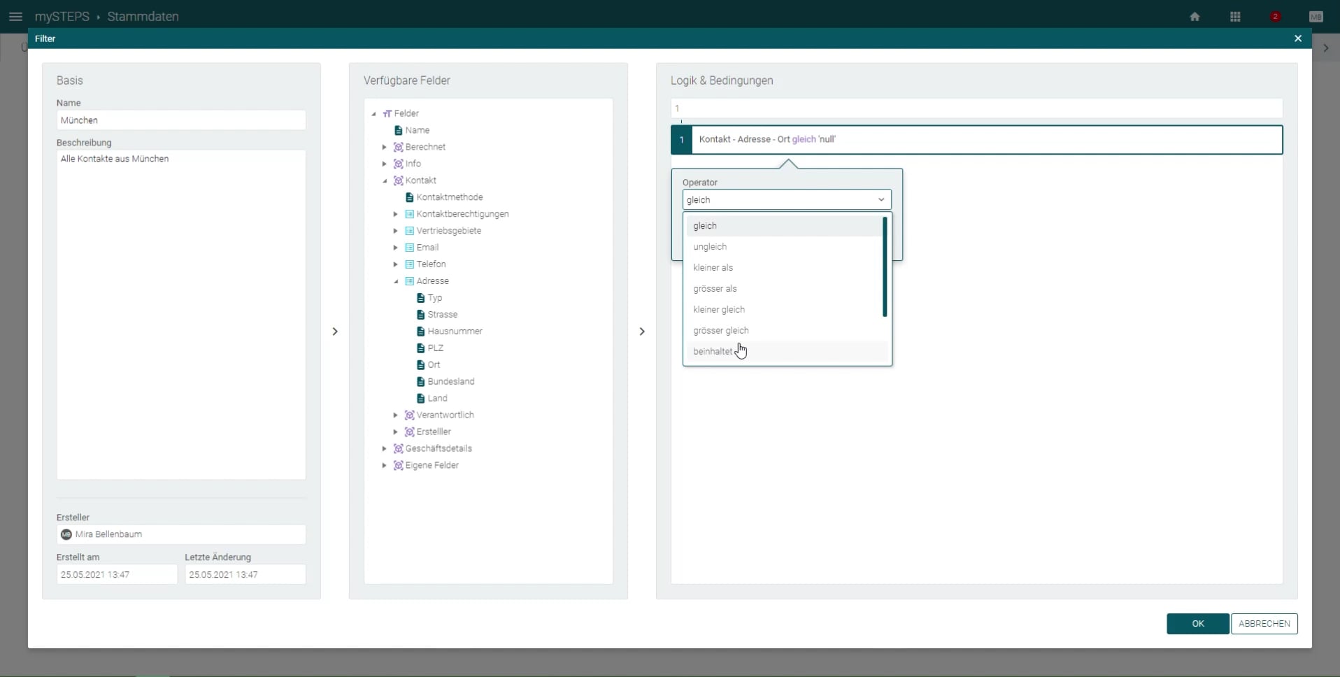 STEPS.CRM Filter anlegen on Vimeo