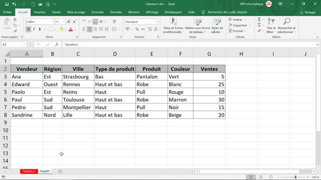Manipulez des onglets - Maîtrisez les fondamentaux d'Excel - OpenClassrooms
