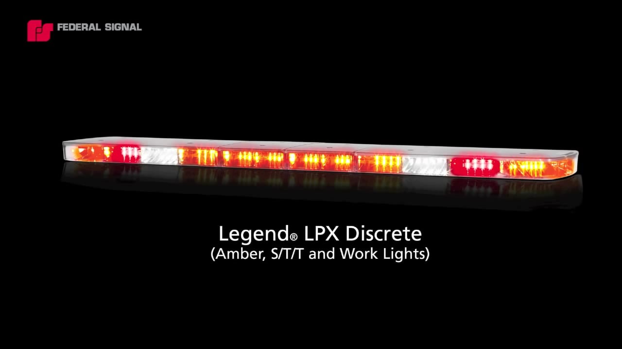 Federal Signal Legend LPXD Lightbar Flash Patterns on Vimeo