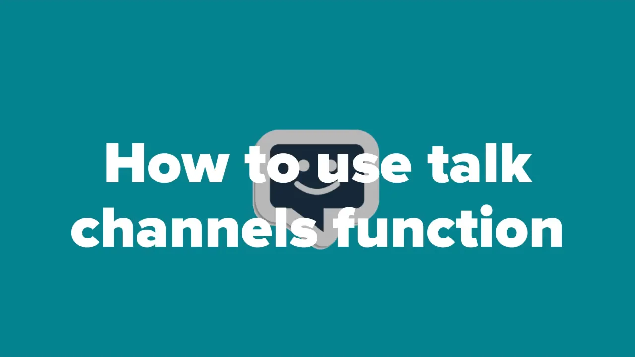 How to use the talk channels on Vimeo