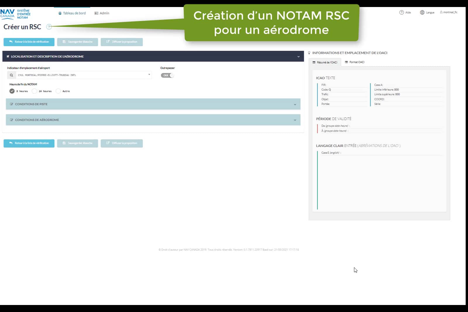 NOTAM RSC - Système de saisie des NOTAM (NES) on Vimeo