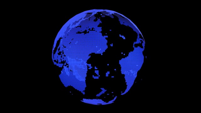 Planet Earth Doted Earth Loop Earth Free Stock Video - Pixabay