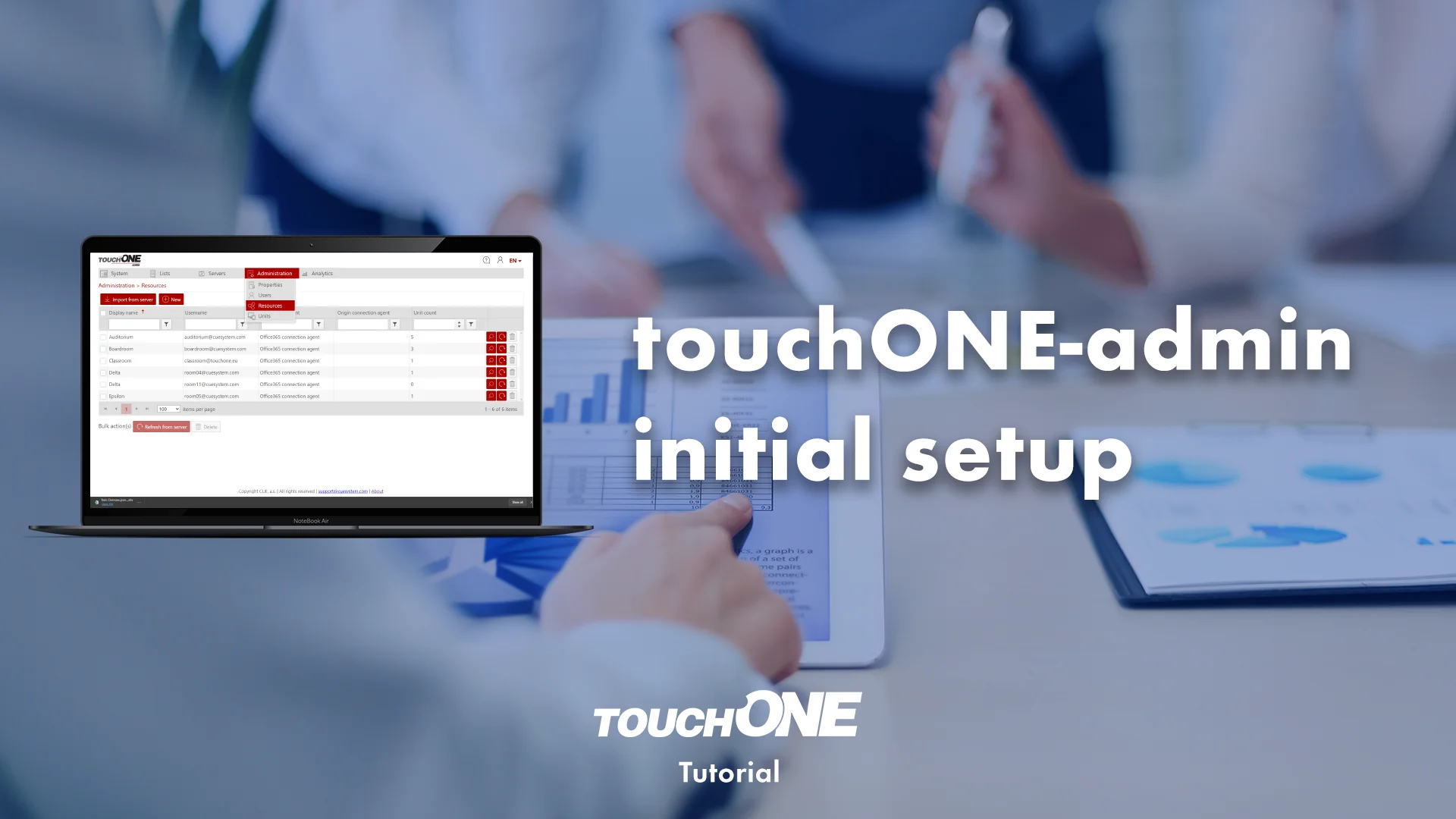 touchONE-admin initial setup on Vimeo