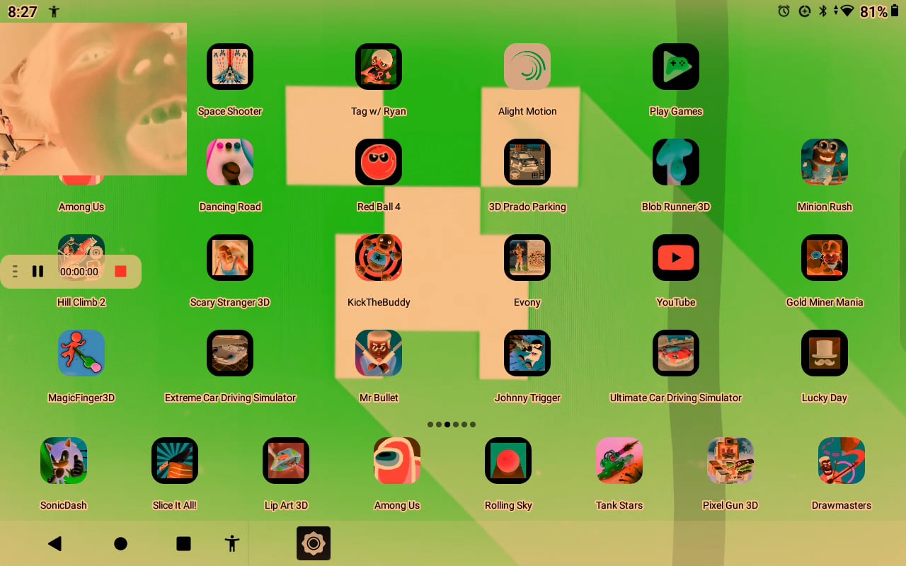 My tablet but everything is inverted on Vimeo