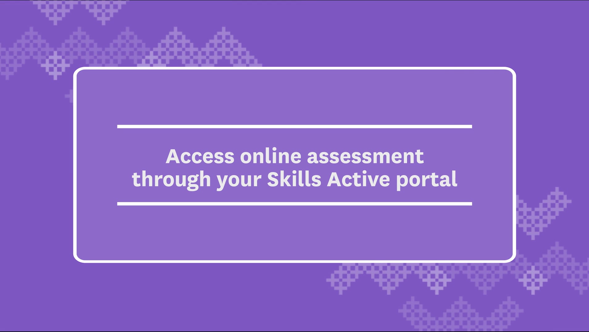 Access online training through your skills active portal on Vimeo