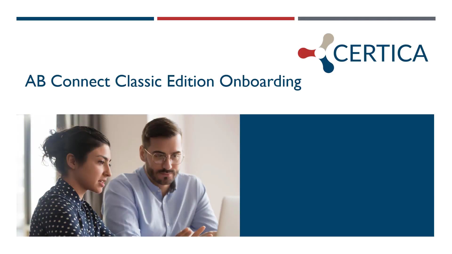 AB Connect Classic Onboarding on Vimeo