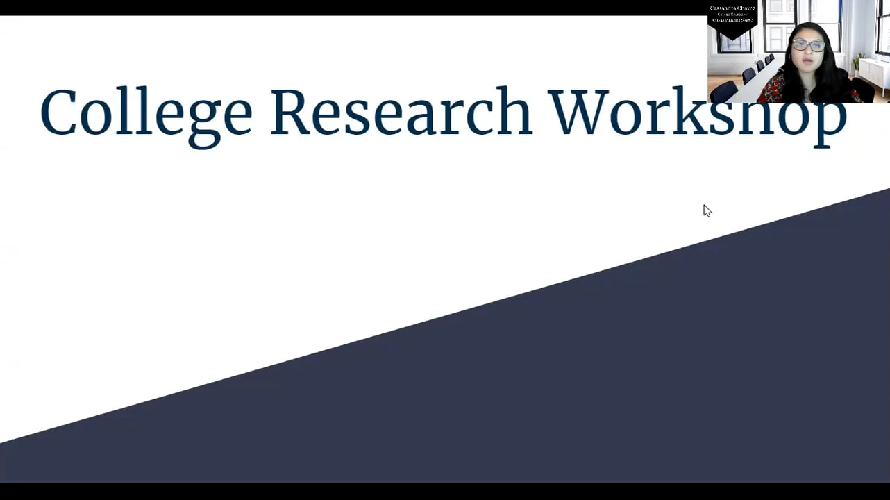 College Research Workshop.mp4 on Vimeo