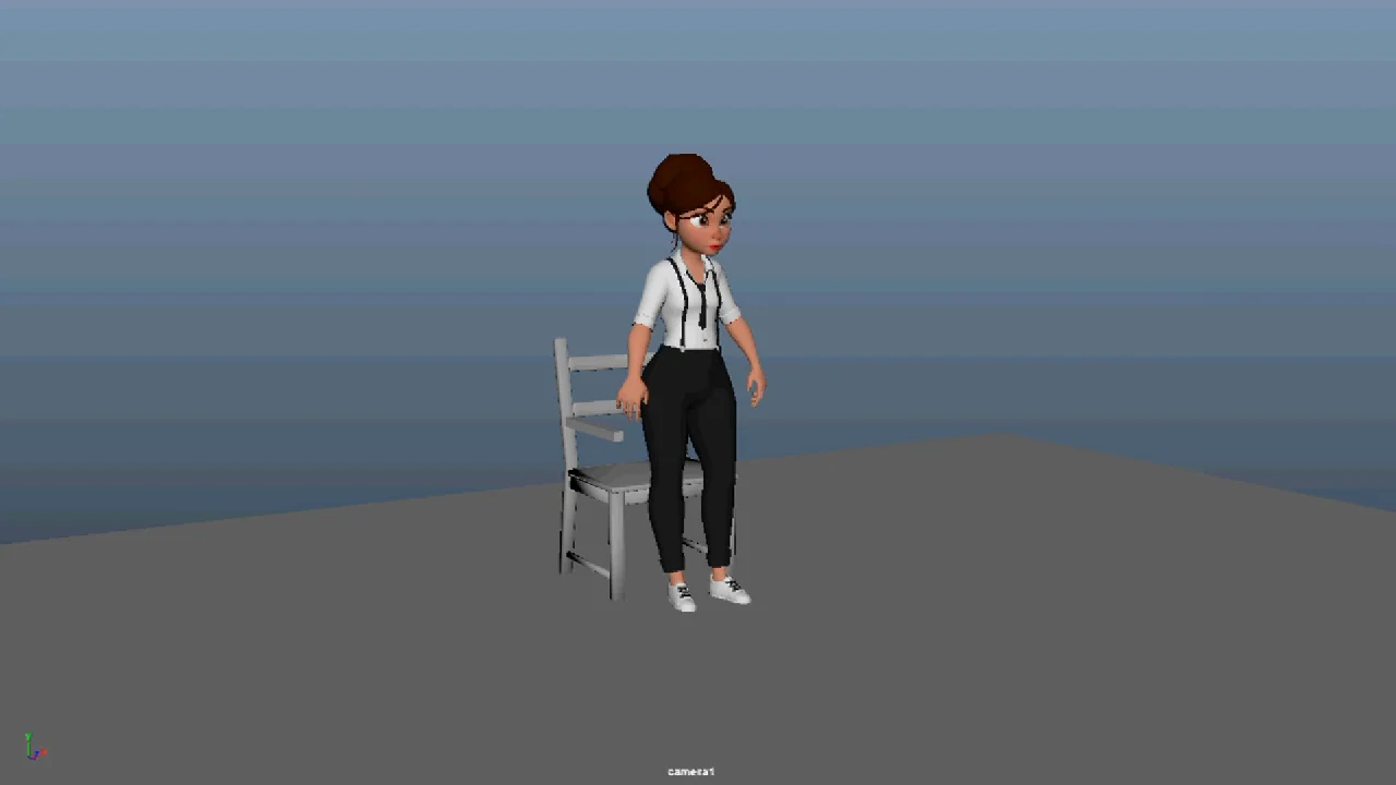 Assignment 44 : Standing from chair Animation