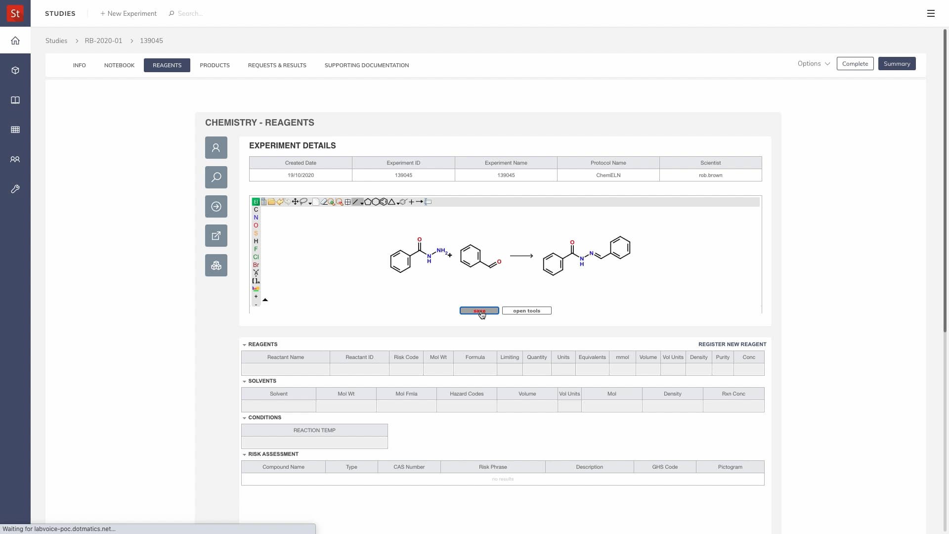 LabVoice-ELN Integration: Material Weighing (Dotmatics) on Vimeo