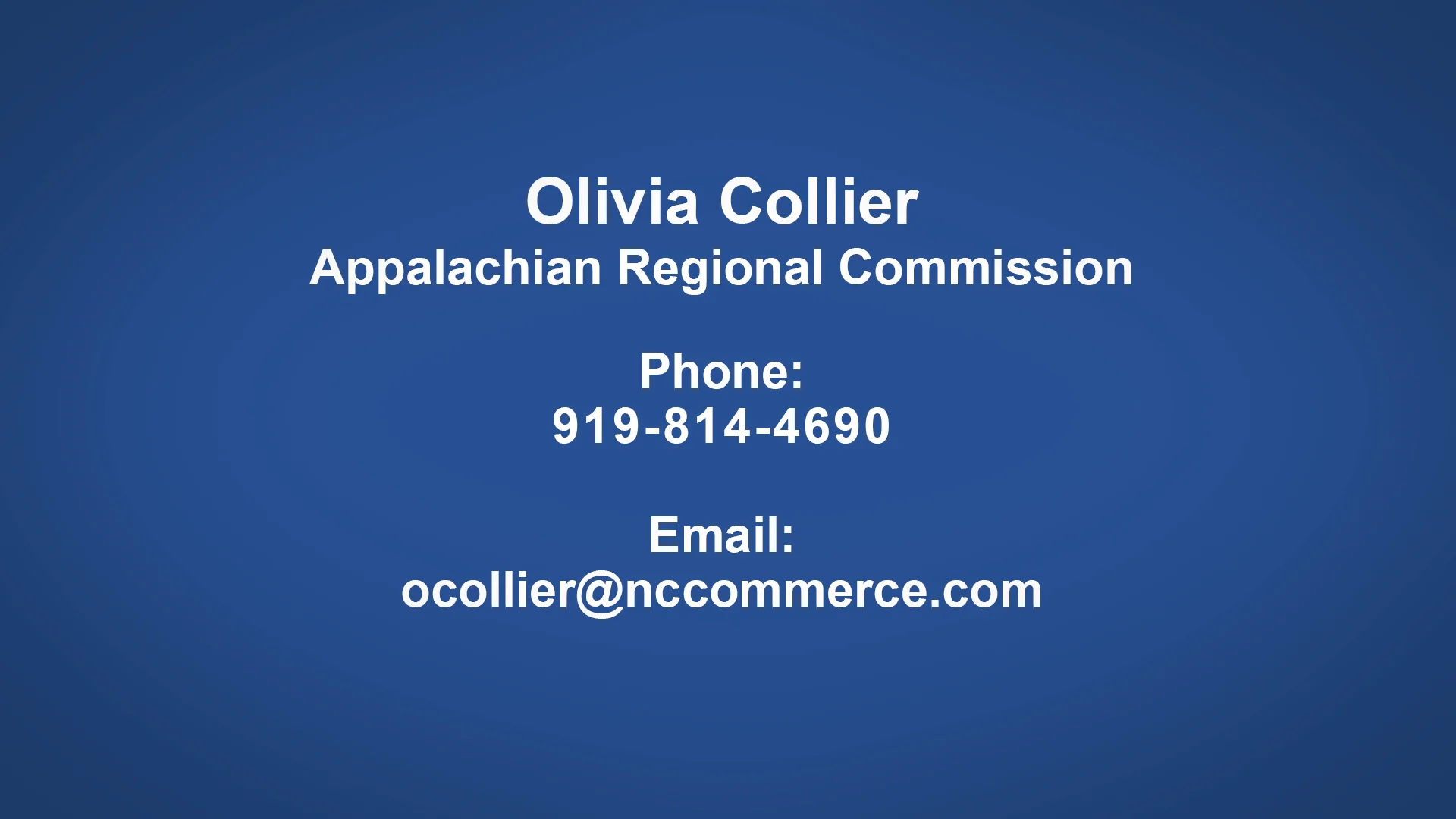 Olivia Collier.mp4 on Vimeo
