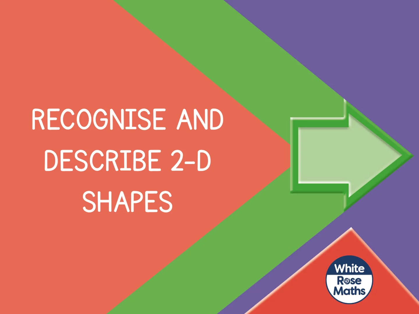 Sum4.9.1 - Recognise and describe 2-D shapes