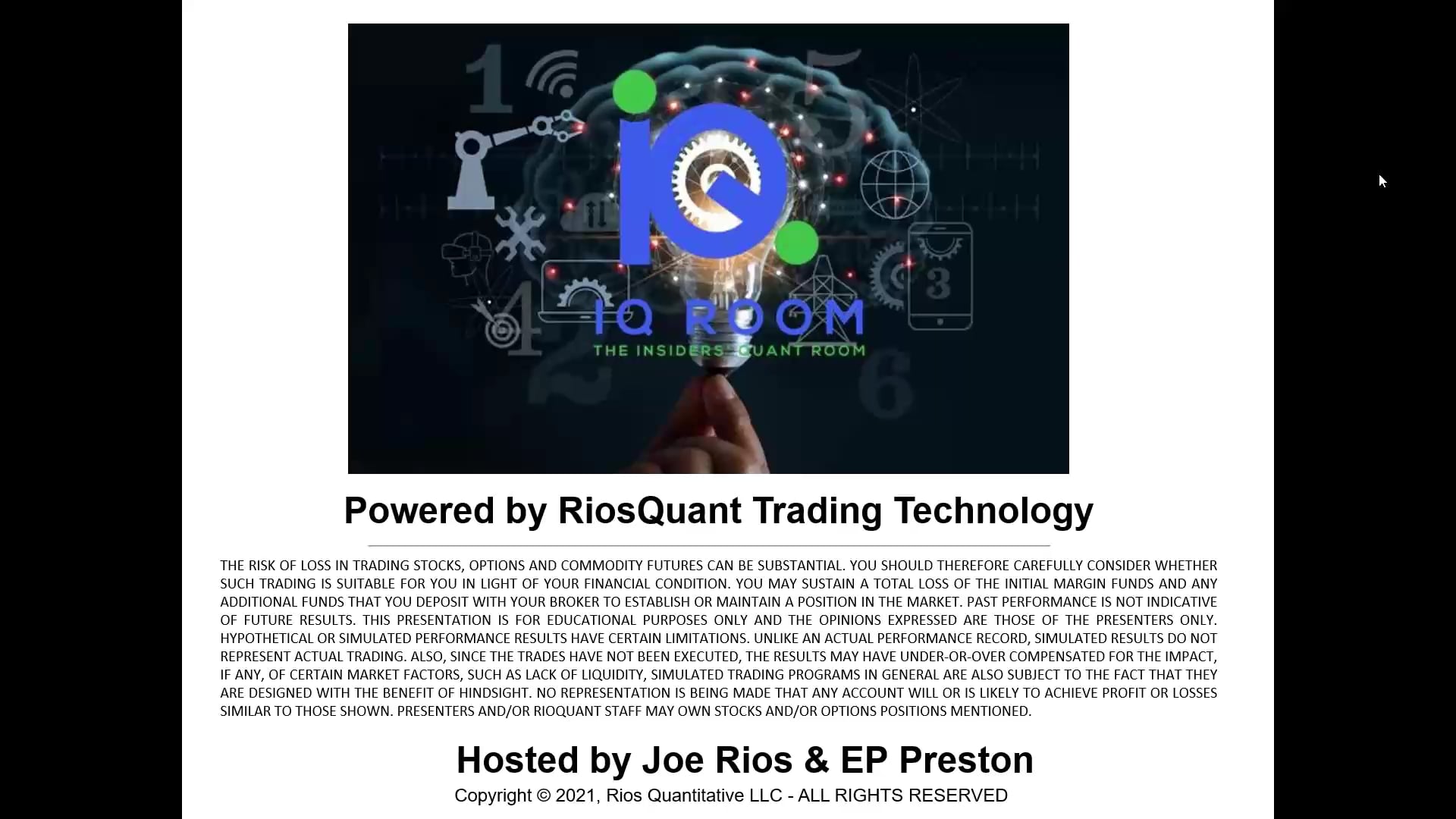 2021-06-03 The Insiders' Quant Room on Vimeo