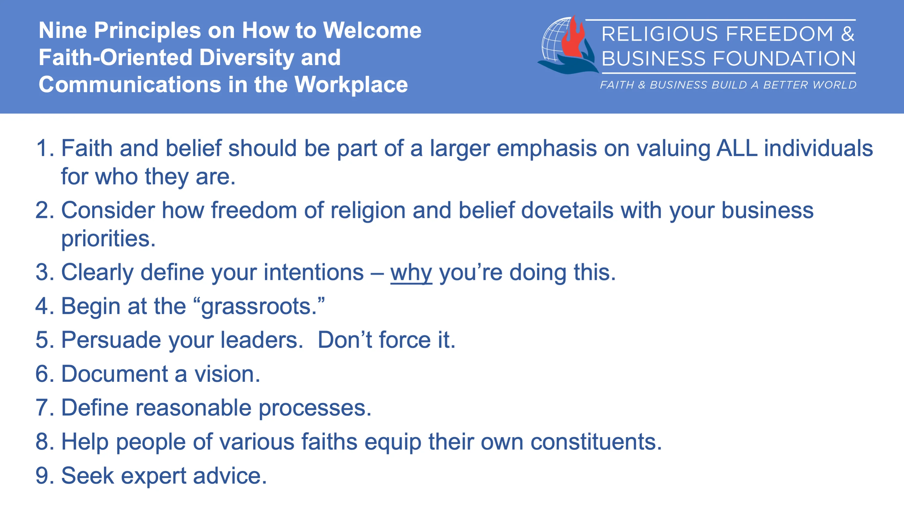 How to Welcome Faith-Oriented Diversity & Communications in the ...