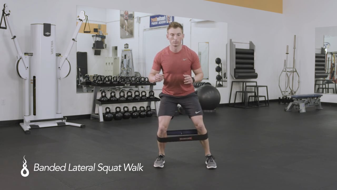 Banded Lateral Squat Walk on Vimeo