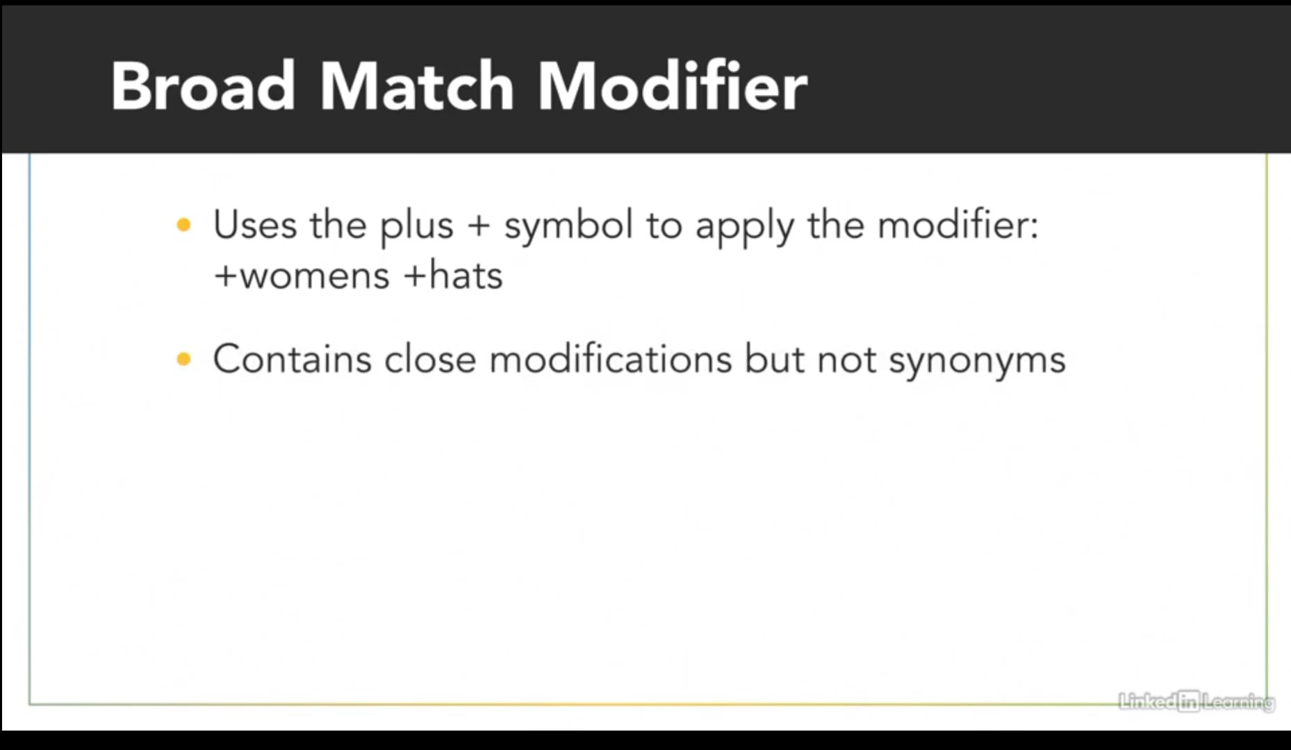 5.2 - Broad match targeting on Vimeo