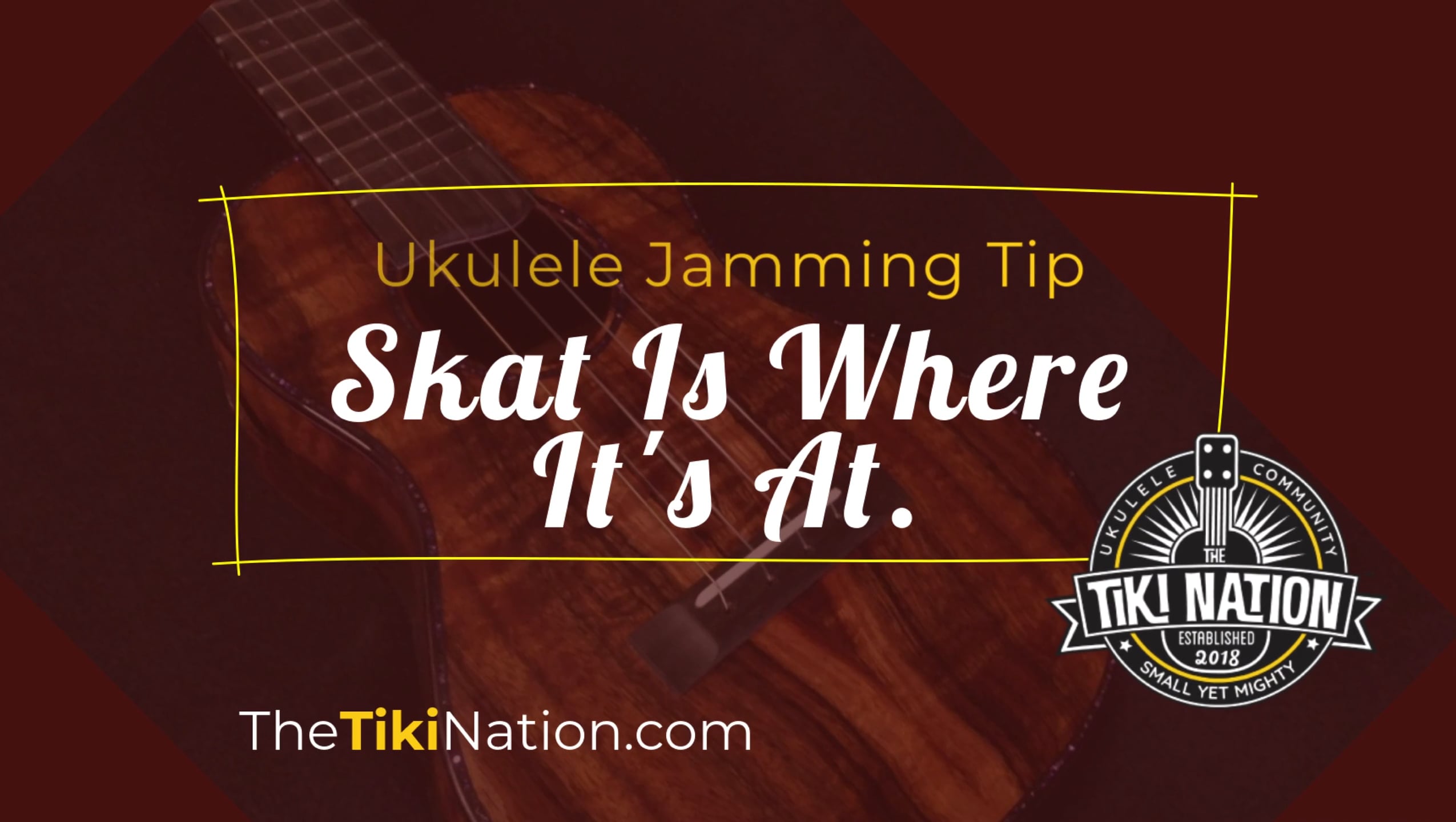 Ukulele Tips. Blues Licks. Skat is Where It's At on Vimeo