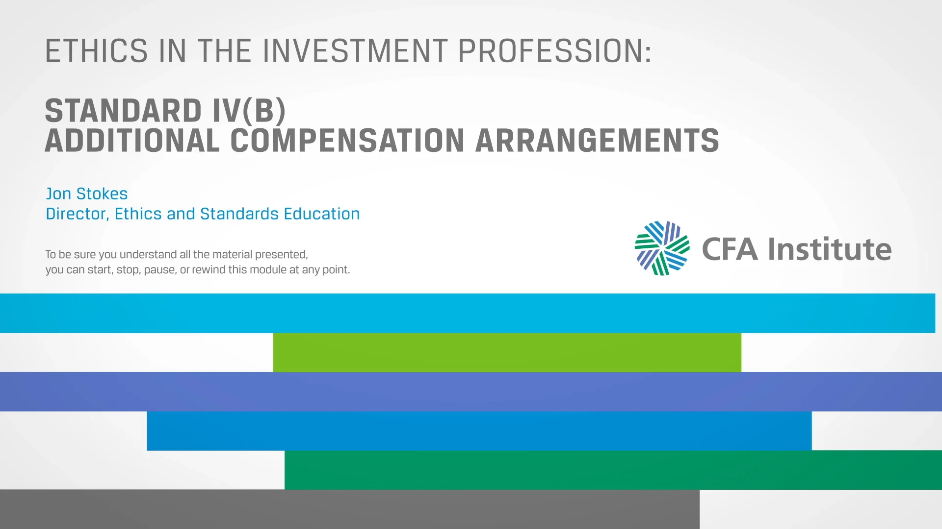 Standard IV(B): Additional Compensation Arrangements on Vimeo