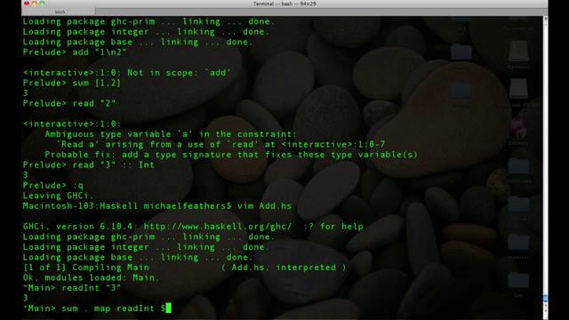 String Calculator Kata in Haskell on Vimeo