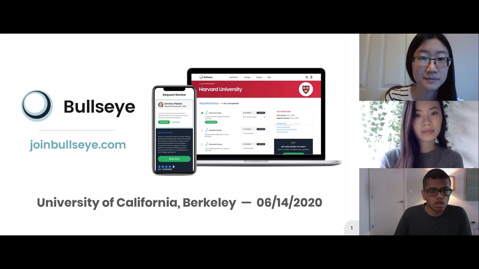 2020-06-14 University of California Berkeley College Panel on Vimeo