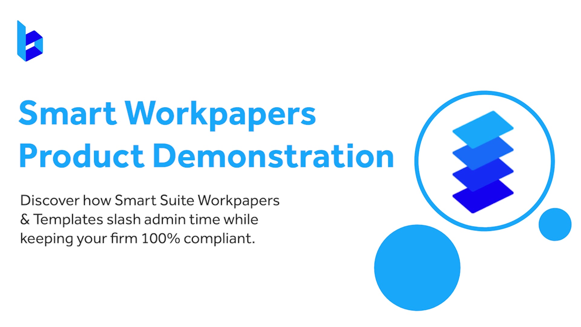 Smart Workpapers Product Demonstration 2021