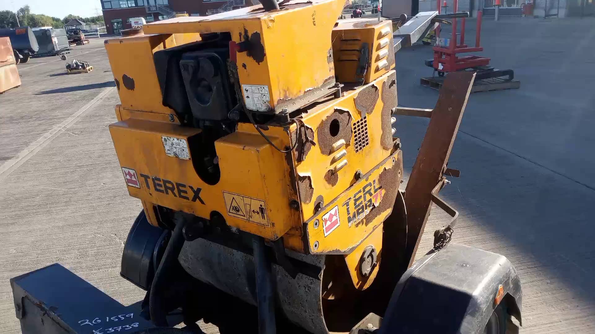 2016 Terex MBR71 Single Drum Vibrating Pedestrian Roller-Leeds June 21 ...