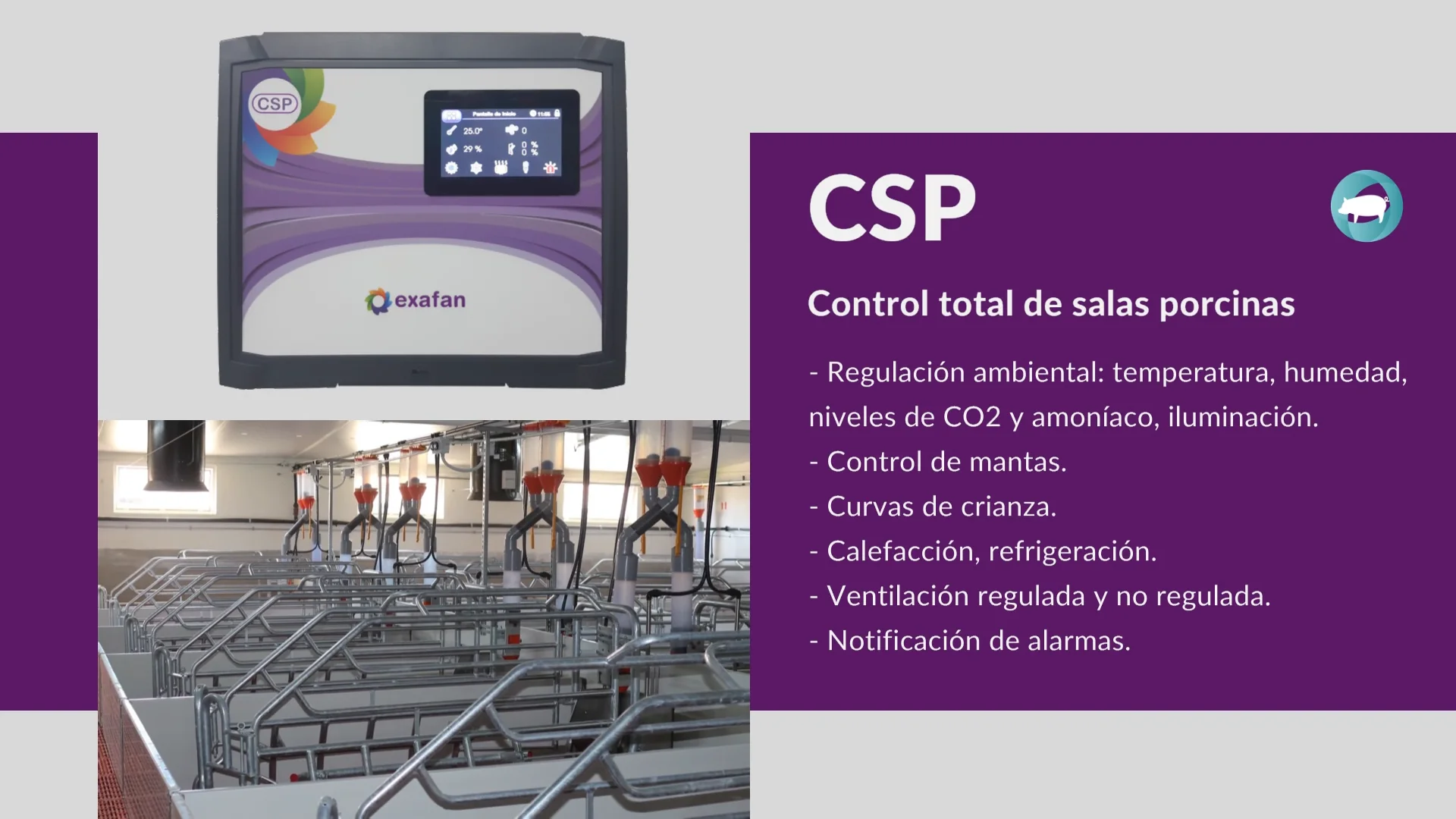 Gama reguladores de EXAFAN: CVP, CSP y CPP