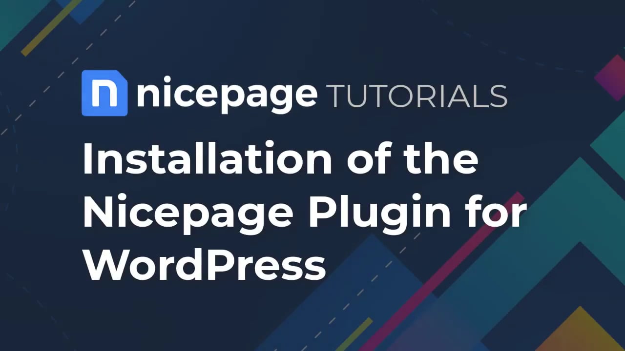 001-Installation of the Nicepage WordPress Plugin on Vimeo