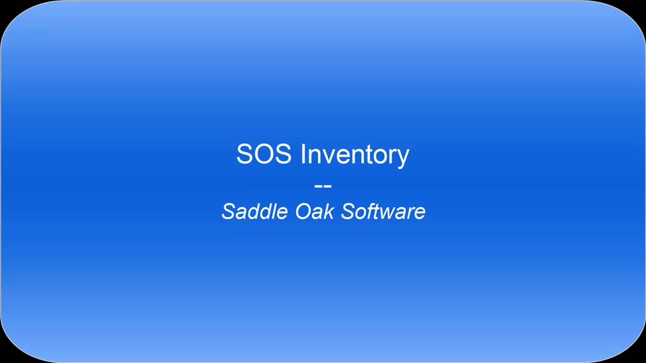 SOS Inventory Version 5 - Overview on Vimeo