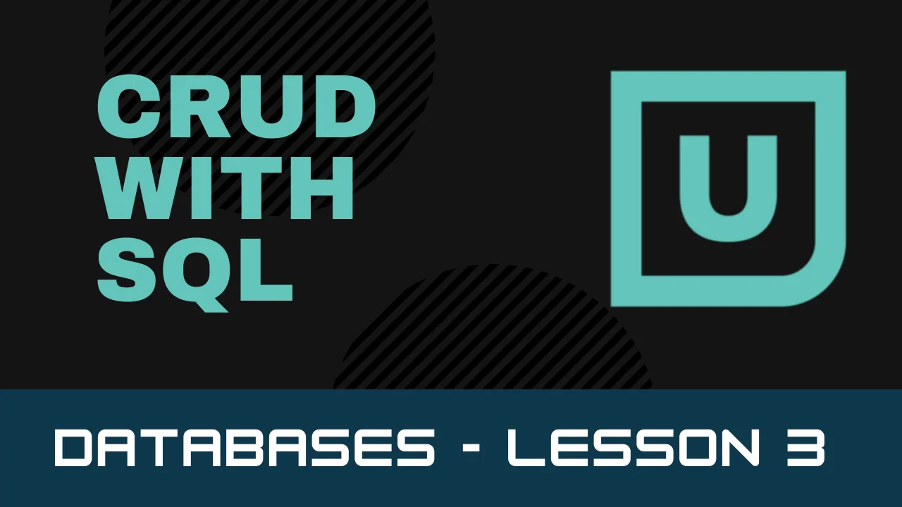 Database - CRUD - SQL Lesson 3 on Vimeo