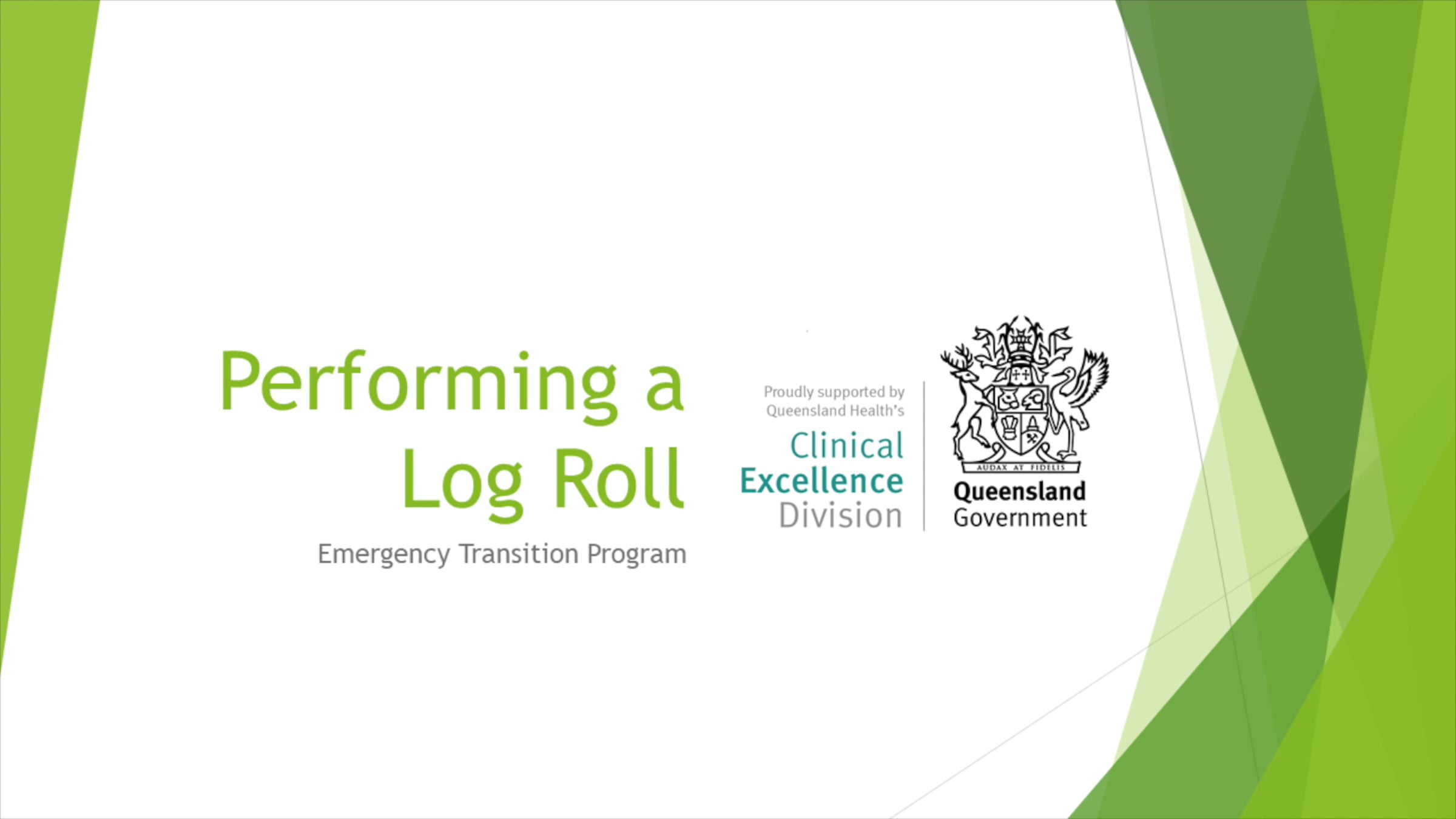 Performing a log roll