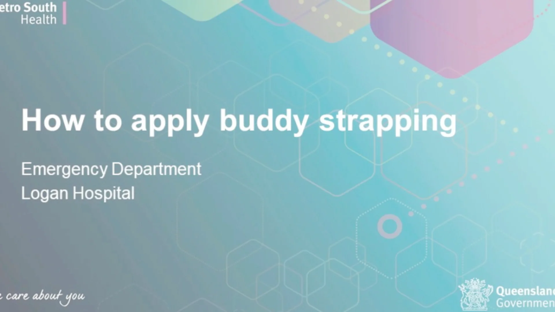 Buddy strapping on Vimeo