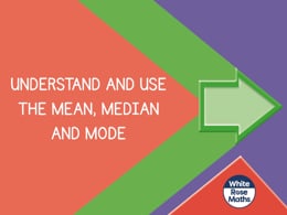 Sum8 5 1 Understand And Use The Mean Median And Mode On Vimeo