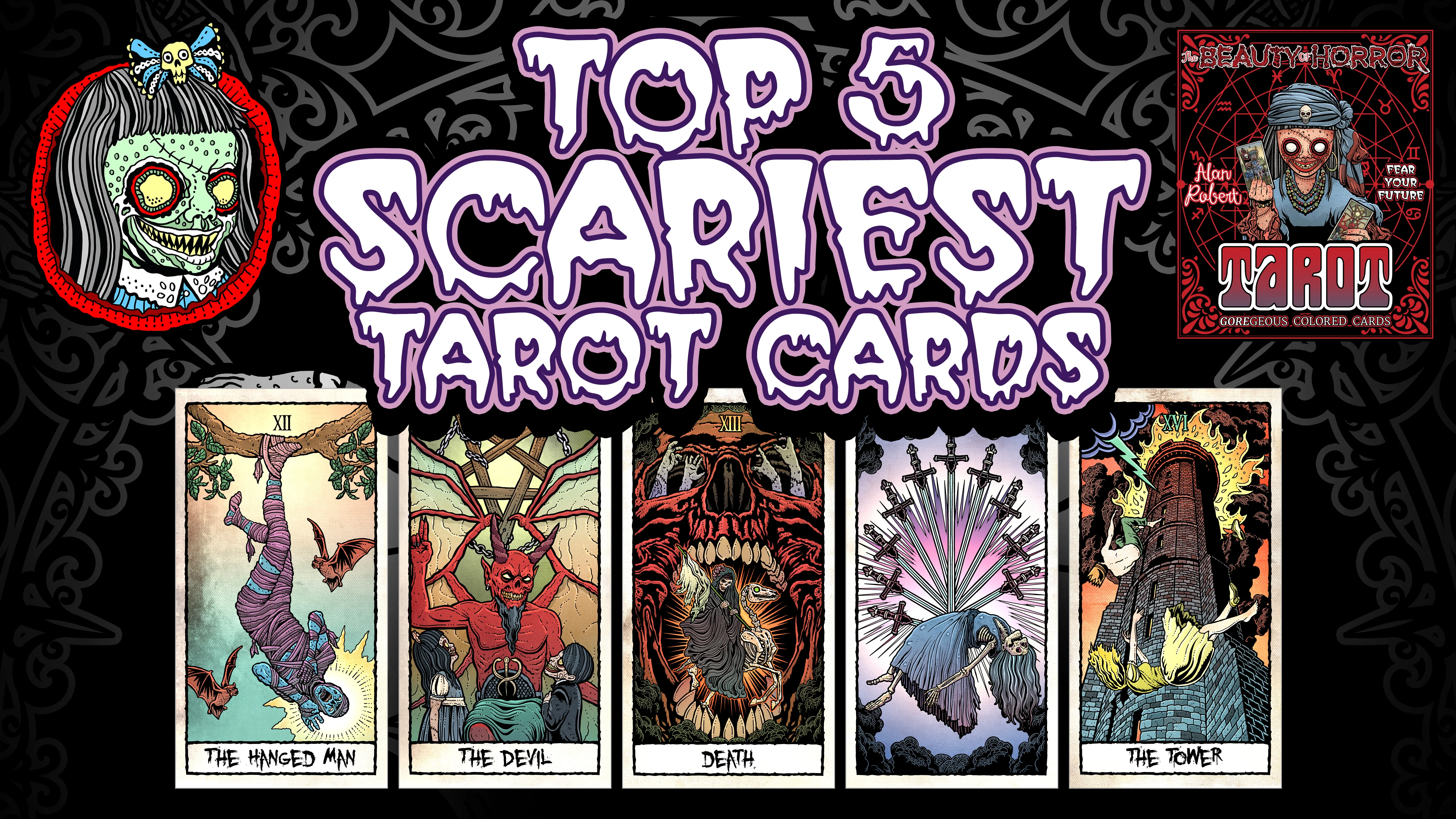 The Top 5 Scariest Tarot Cards from The Beauty of Horror Tarot Deck on ...