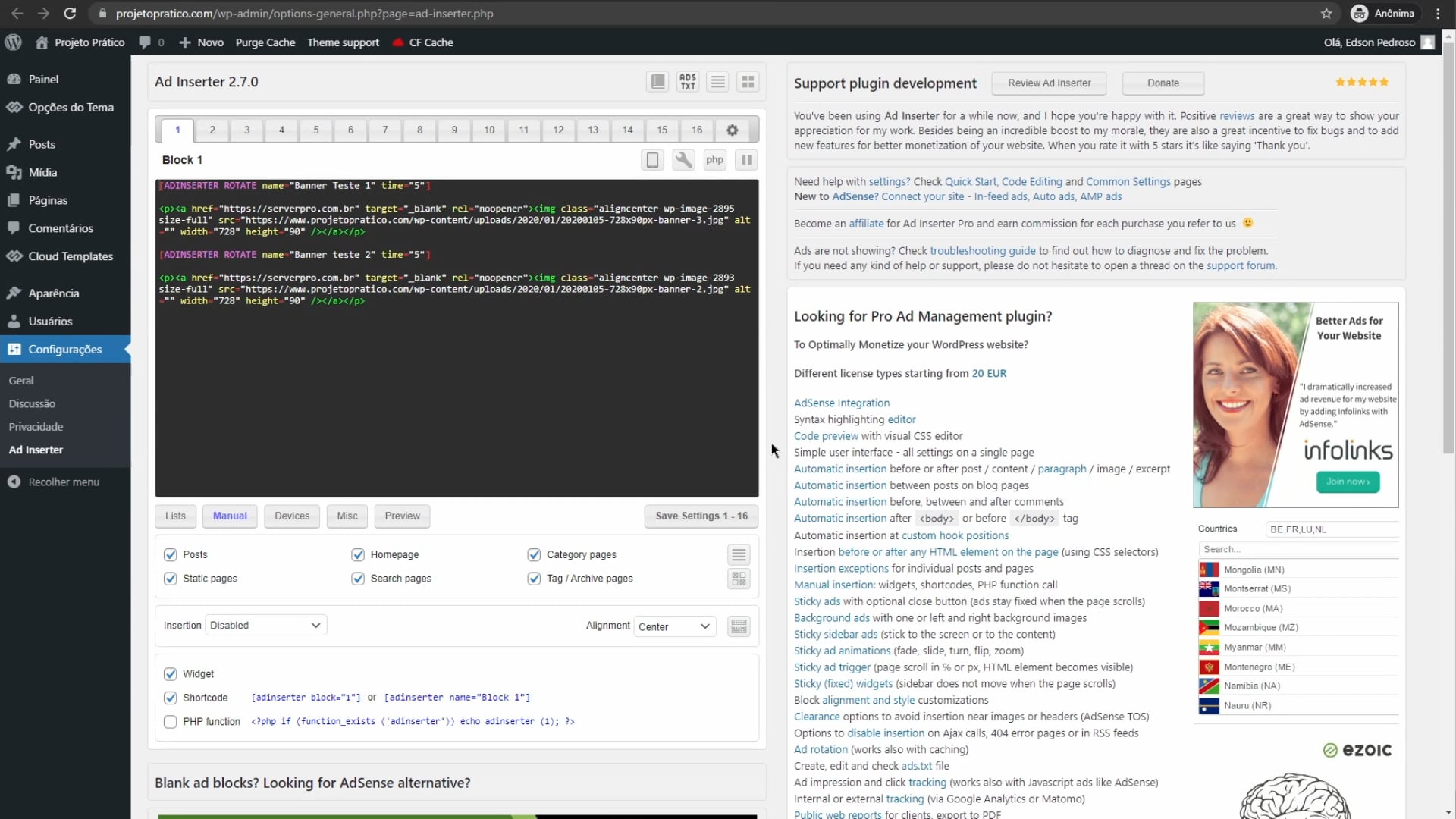 Plugin Ad Inserter on Vimeo