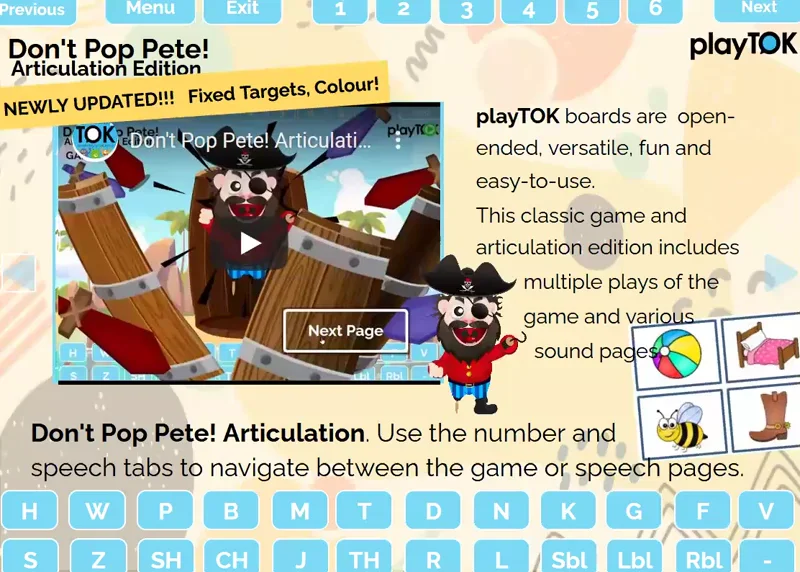 Don't Pop Pete Articulation (Boom CardsTM by playTOK update 20210225 ...