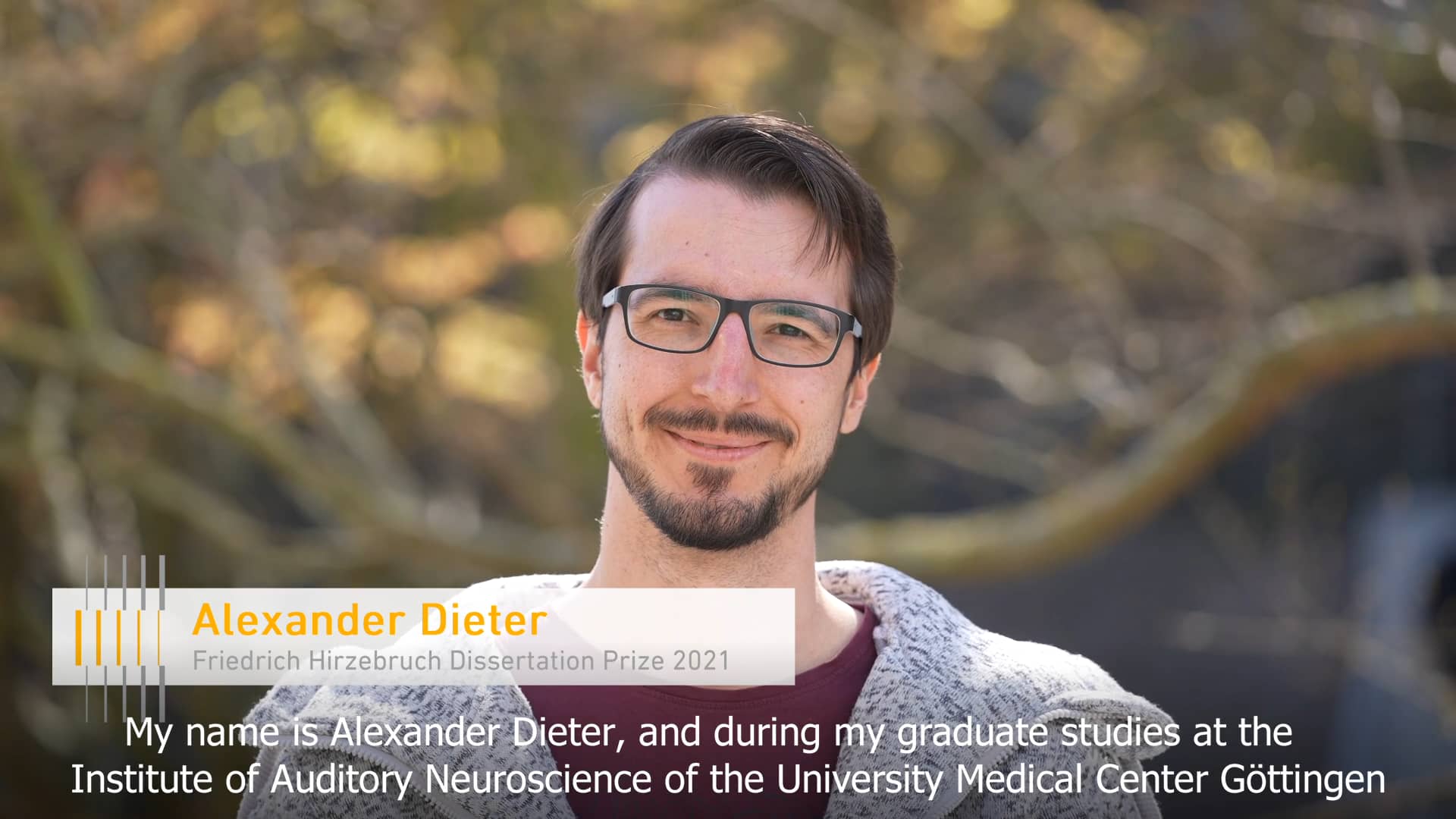 Friedrich Hirzebruch Dissertation Prize 2021: Dr. Alexander Dieter on Vimeo