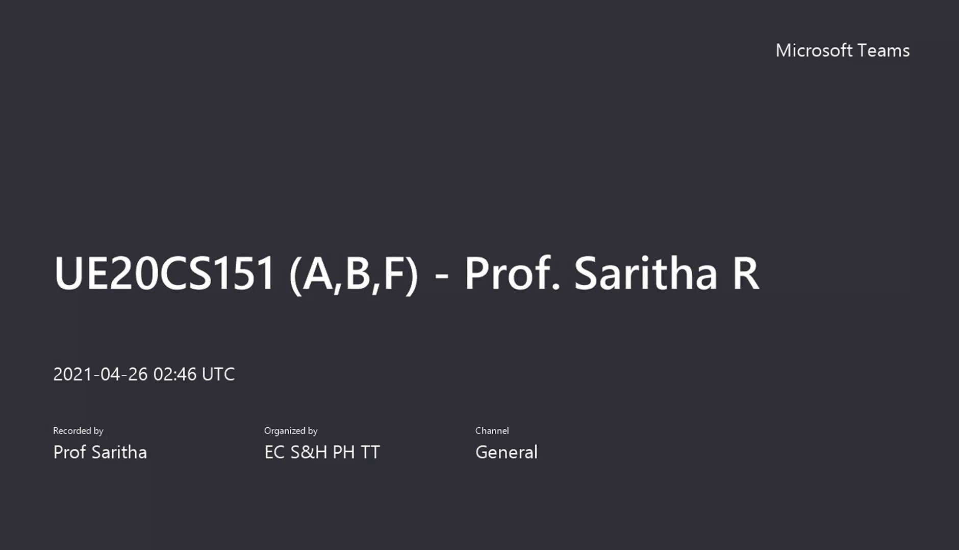 UE20CS151_260421_class#1_SP on Vimeo