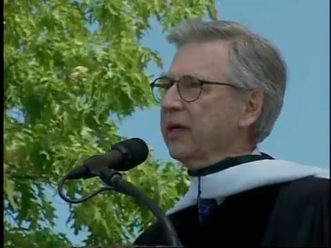 Fred Rogers Delivers Dartmouth's 2002 Commencement Address on Vimeo