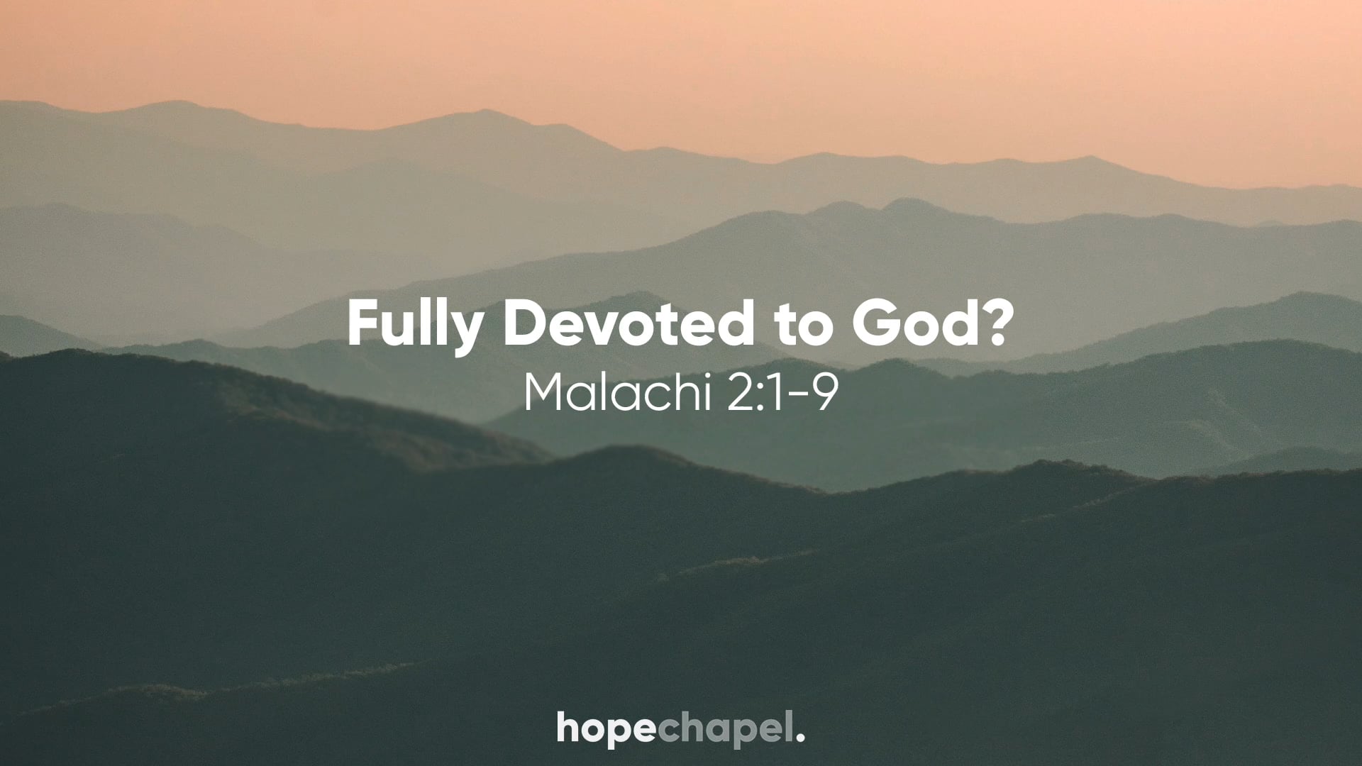 Fully Devoted to God? on Vimeo