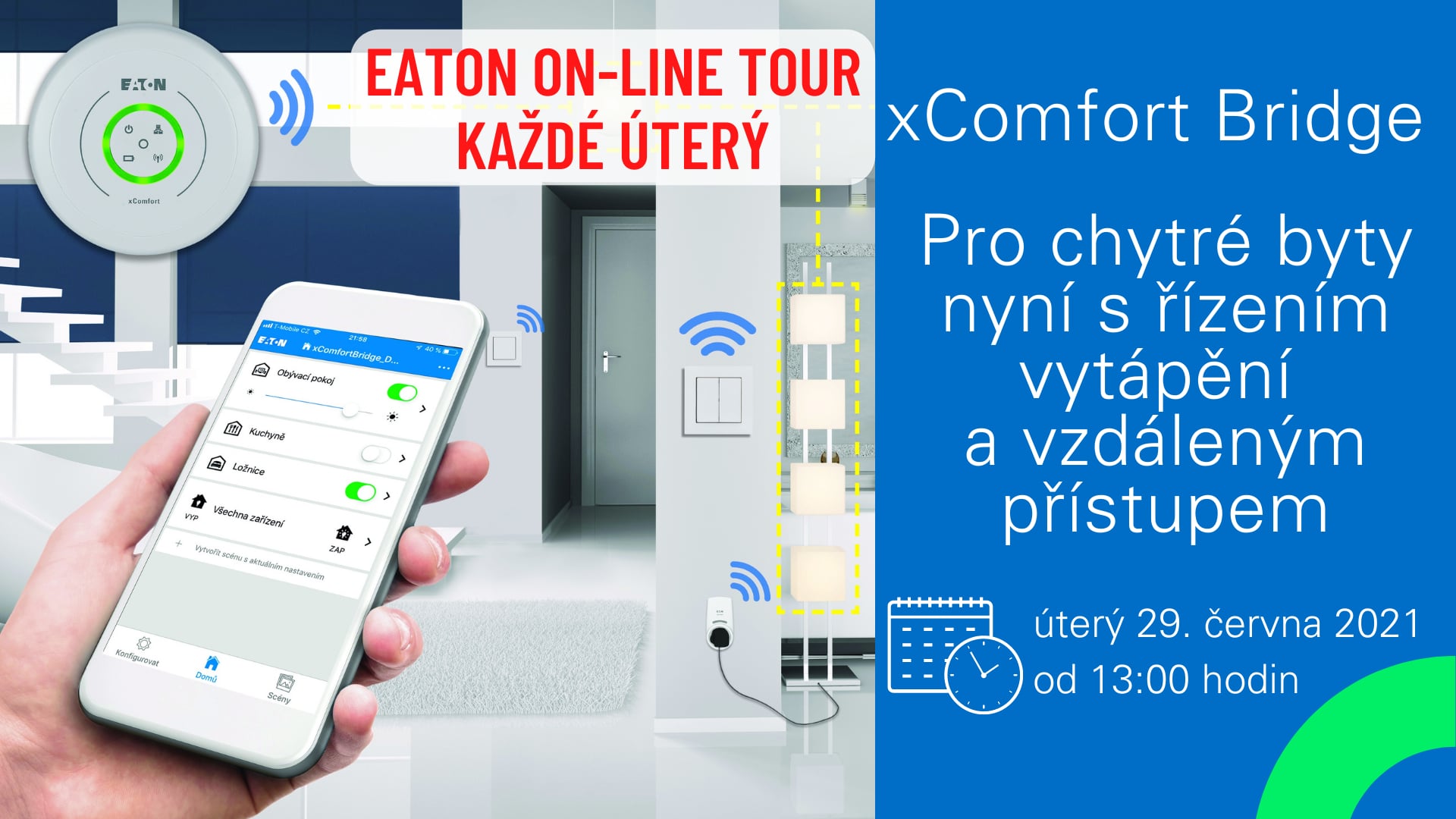 xComfort Bridge pro chytré byty nyní s řízením vytápění a vzdáleným ...